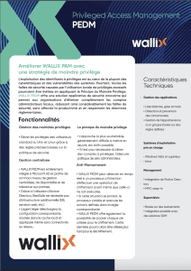 Fiche technique - WALLIX